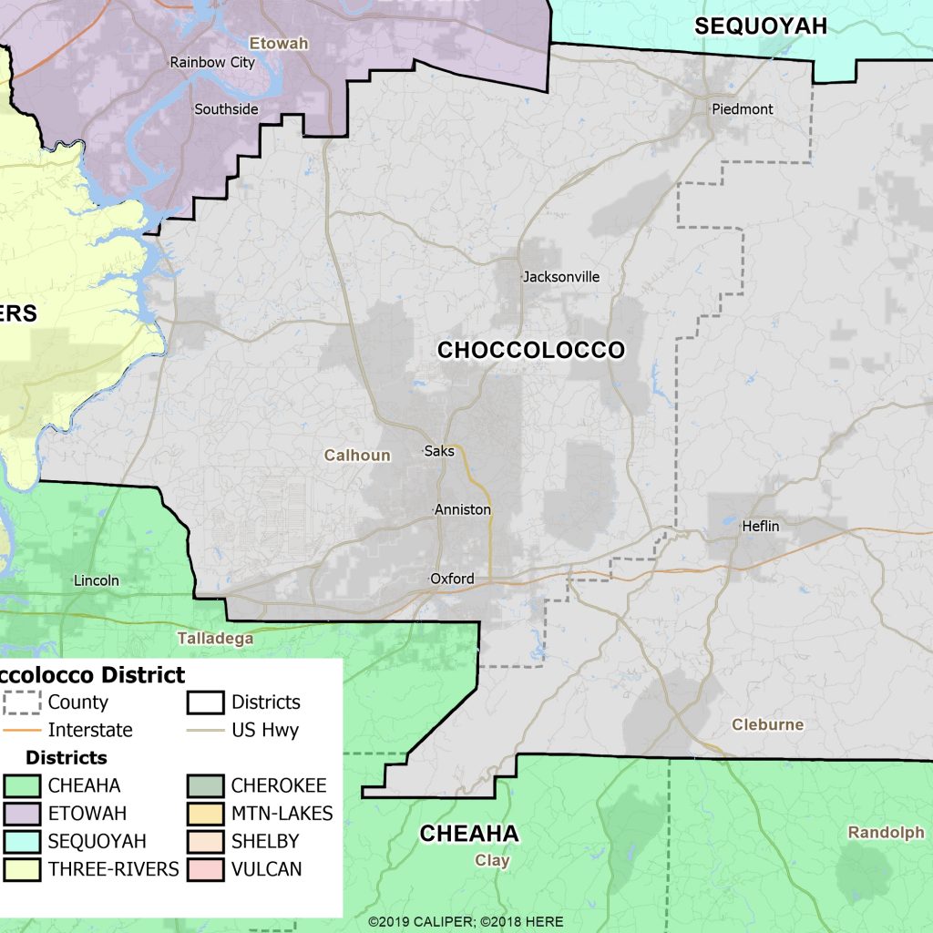Choccolocco Creek Map