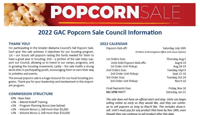 Popcorn - Greater Alabama Council